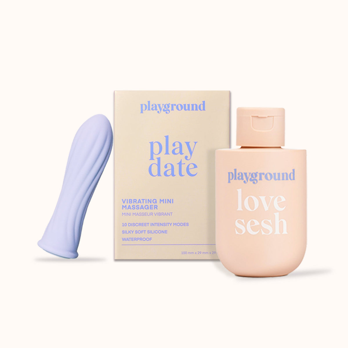 Playdate Vibrating Mini Massager Lubricant Bundle | Playground